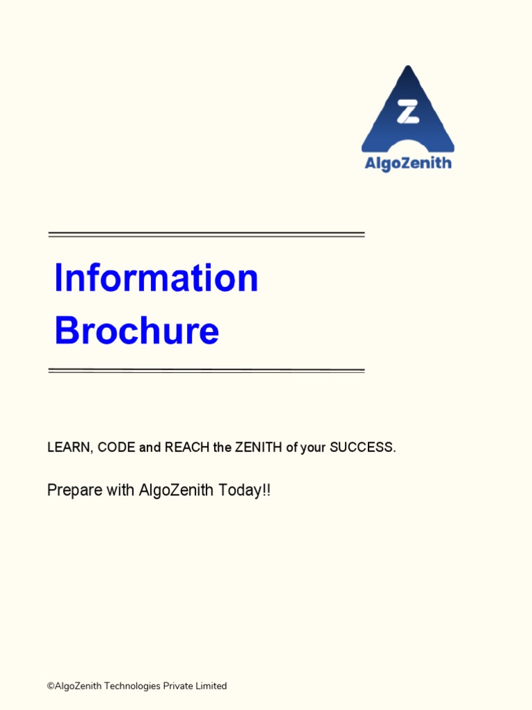 Information Brochure - AZ-201 & AZ-202 | PDF | Dynamic Programming | Computer Programming