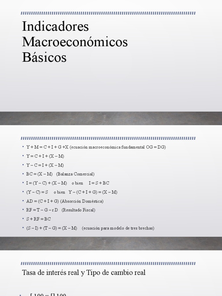 Indicadores Macroeconómicos Básicos | PDF