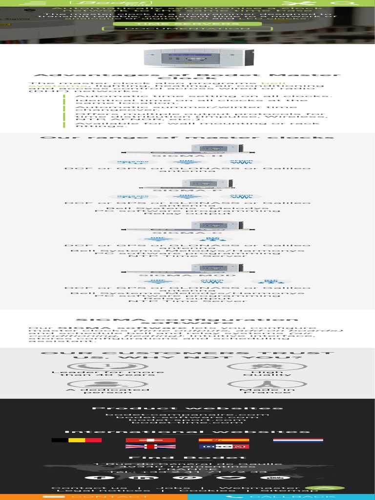 Master Clocks: Advantages of Bodet Master Advantages of Bodet Master Clock Clock | PDF ...
