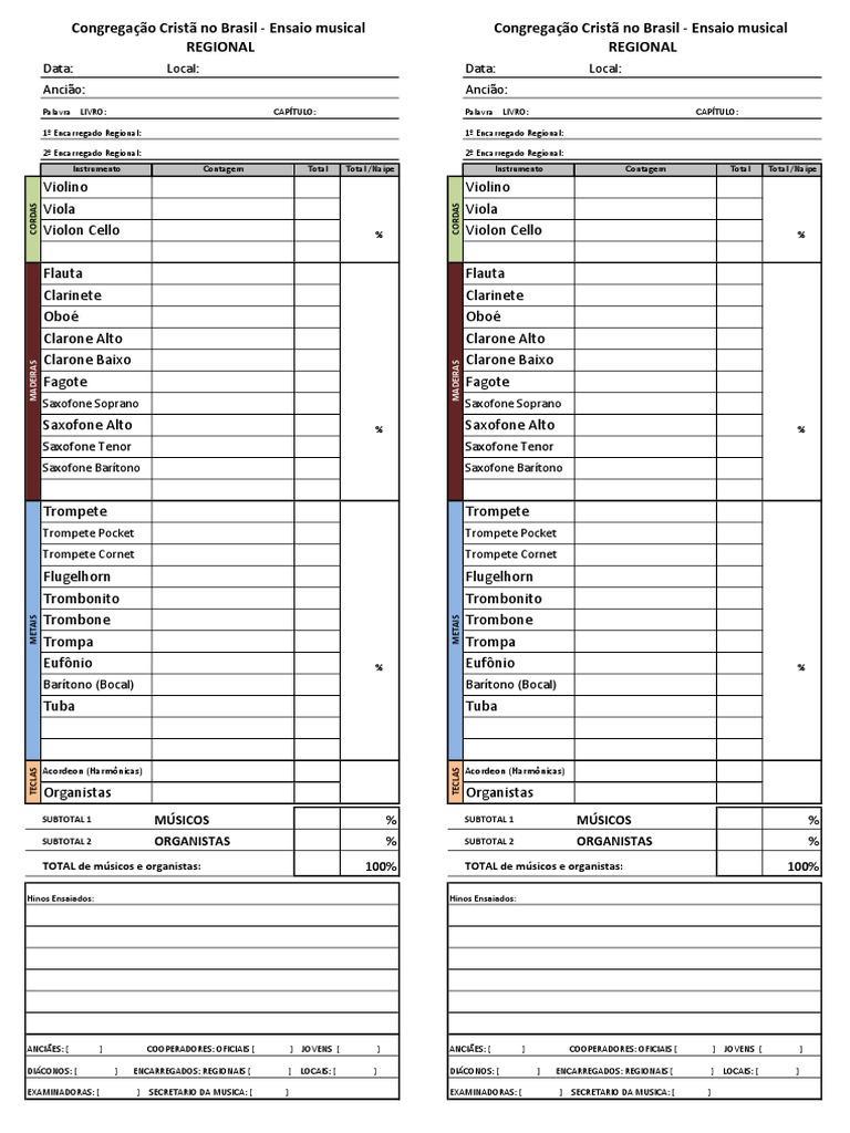 Contagem - Ensaios CCB | PDF | Trombone | Produção Sonora