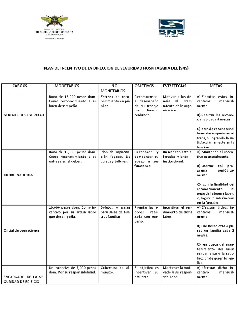 Plan de Incentivo | PDF