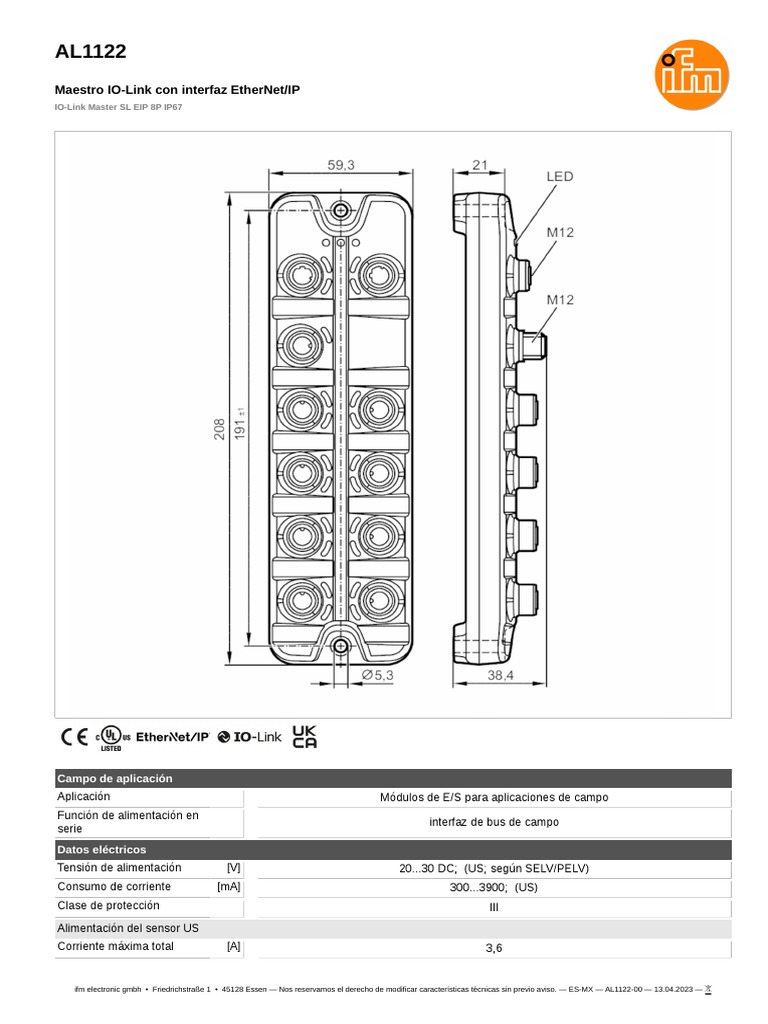 AL1122 Datasheet | PDF | Dirección IP | Controlador de interfaz de red