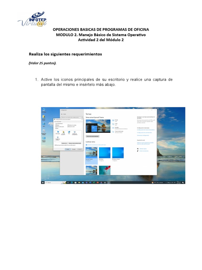 Actividad 2. Módulo 2 Infotep | PDF