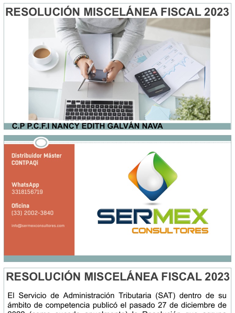 Resolucion Miscelanea Fiscal 2023 3 | PDF | Impuesto sobre la renta ... Resolucion Miscelanea Fiscal 2023 3 | PDF | Impuesto sobre la renta ...
