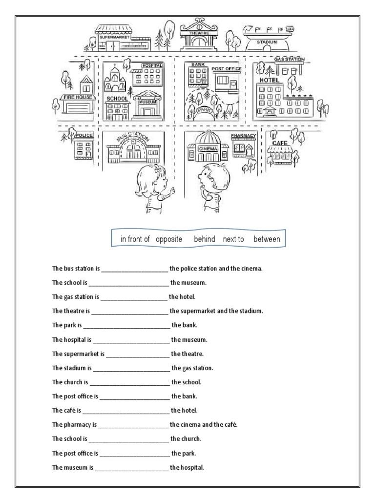 Locations relative prepositions | PDF