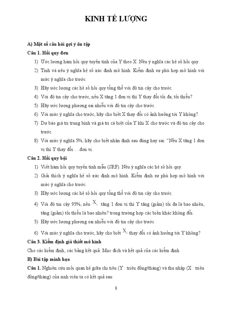 On Tap Kinh Te Luong | PDF