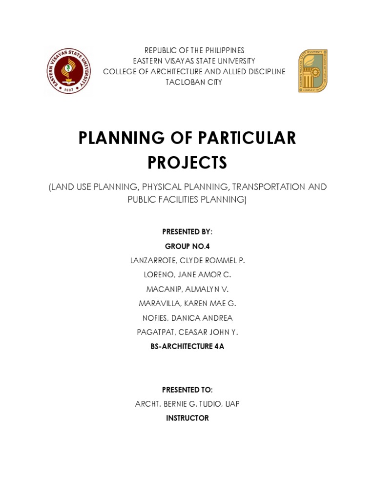 Planning of Particular Projects Land Use | PDF | Infrastructure | Transport