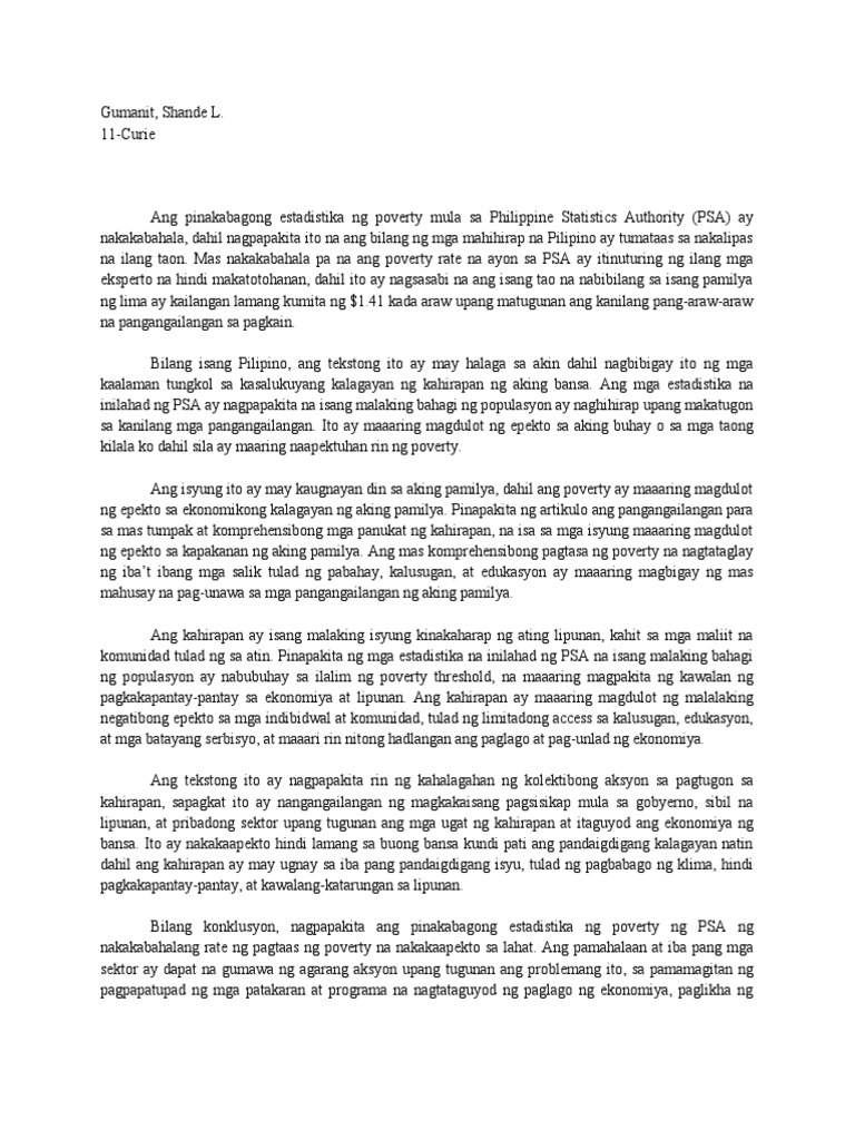 Reaction Paper | PDF