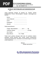 Contoh Surat Keterangan Sehat Dokter | PDF | Olahraga & Rekreasi | Hukum