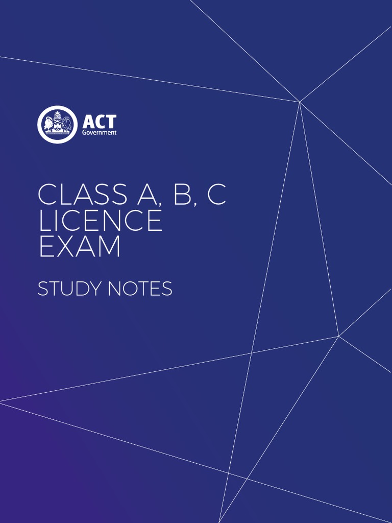 Class A, B, C Licence Exam - study note - ACCESS | PDF | License | Building