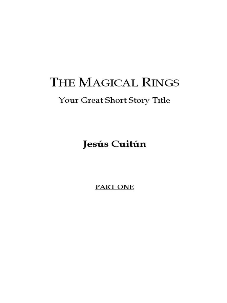 The magical Rings Book Jesús Cuitún | PDF