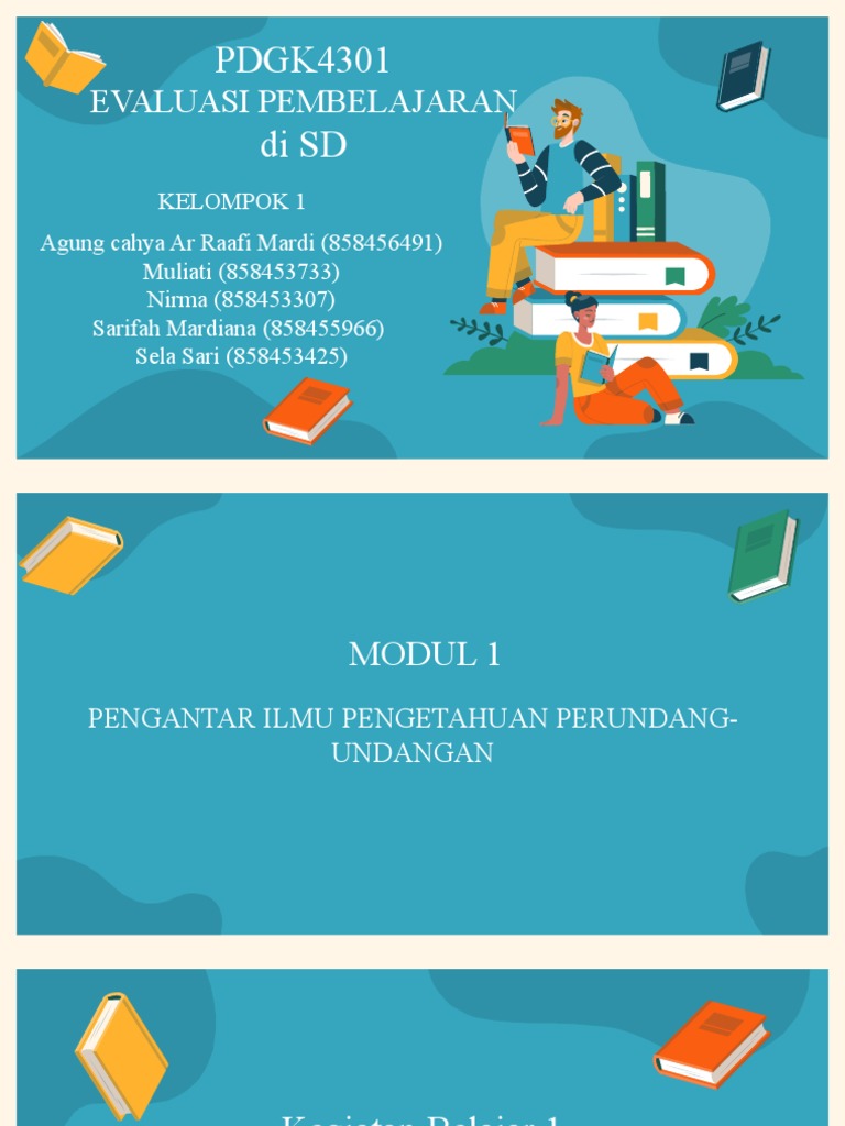 Modul 1 Evaluasi Pembelajaran Di SD | PDF