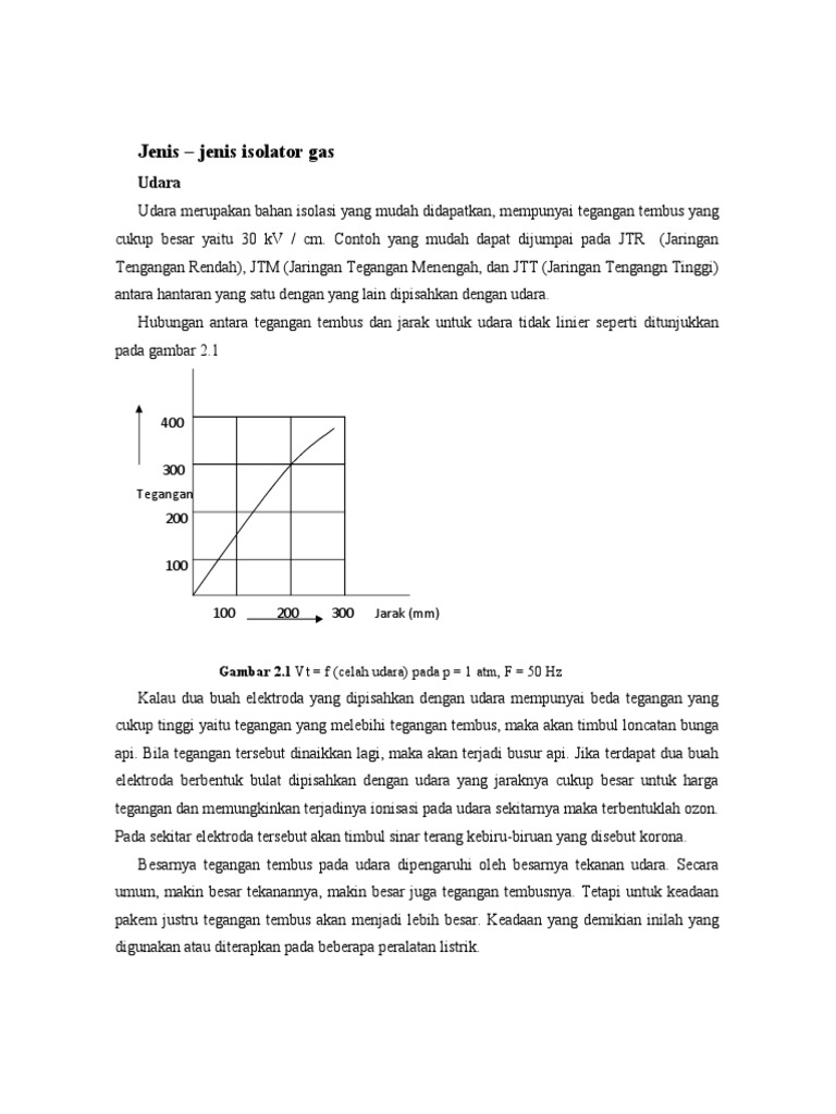 Jenis - Jenis Isolator Gas | PDF
