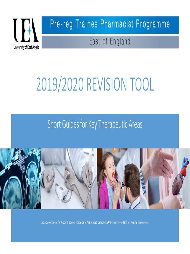2019/2020 REVISION TOOL: Short Guides For Key Therapeutic Areas | PDF | Antidepressant | Major ...
