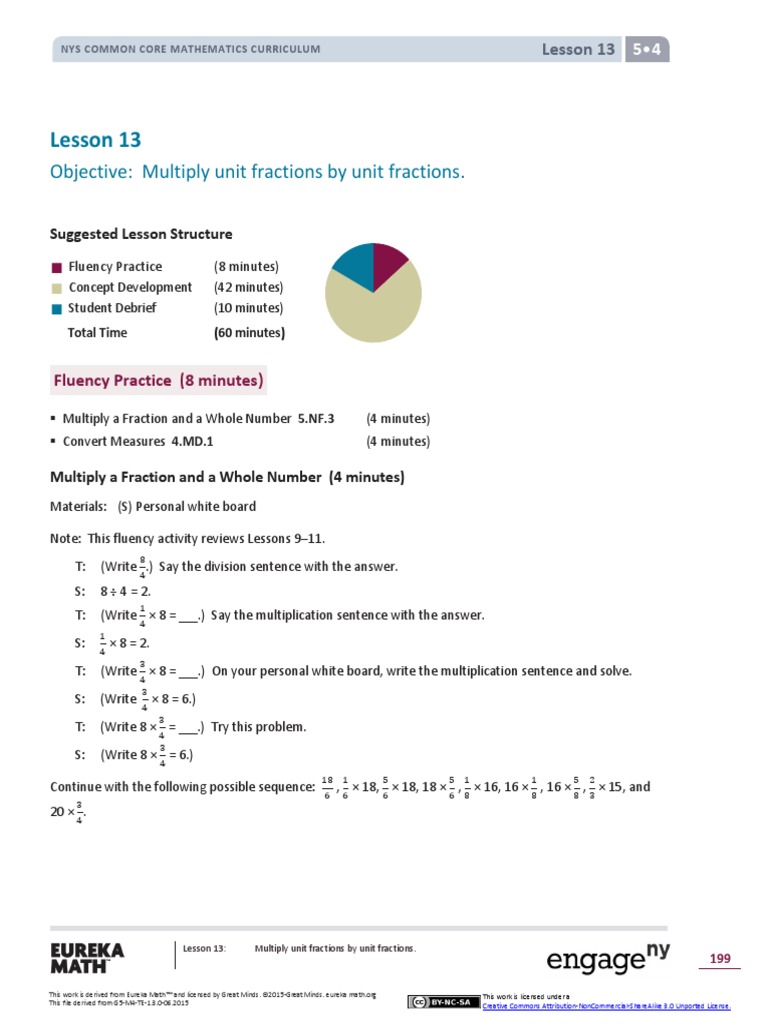 Lesson 13: Objective: Multiply Unit Fractions by Unit Fractions ...