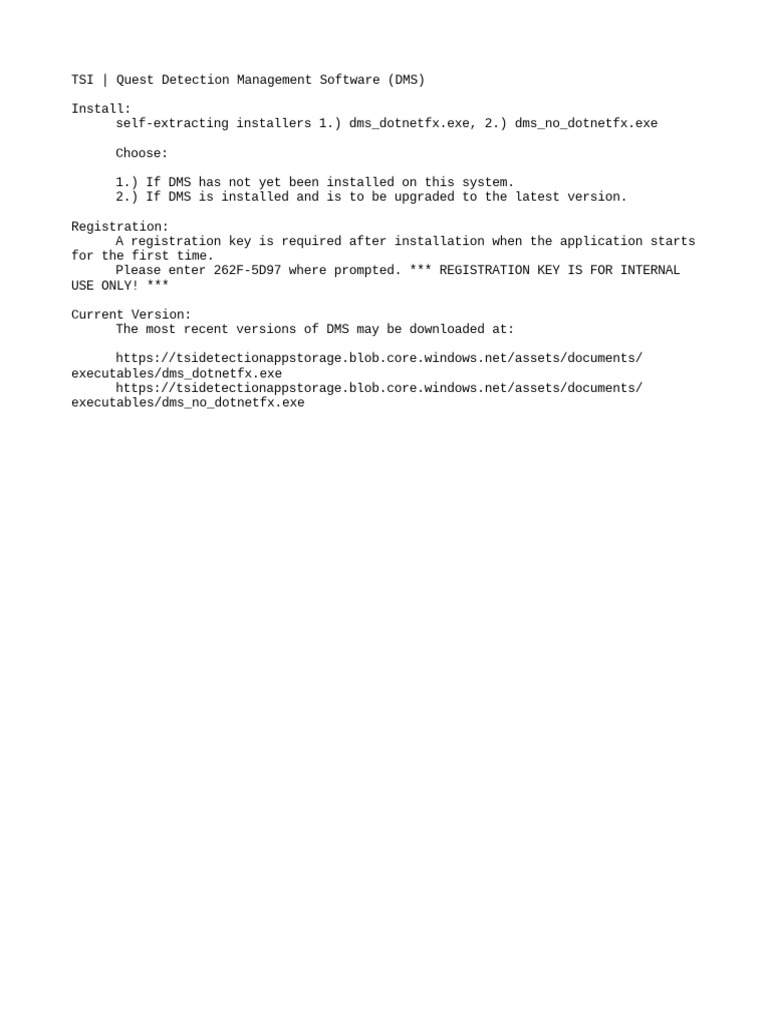 TSI DMS Software Installation Guide | PDF | Business | Computers