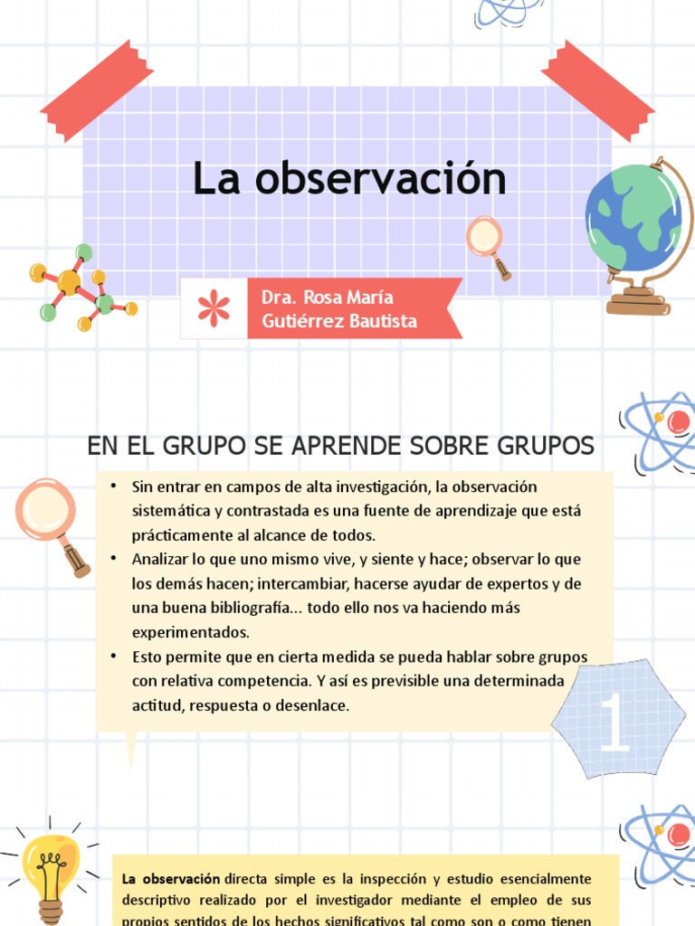 La Observacion | PDF | Observación | Aprendizaje