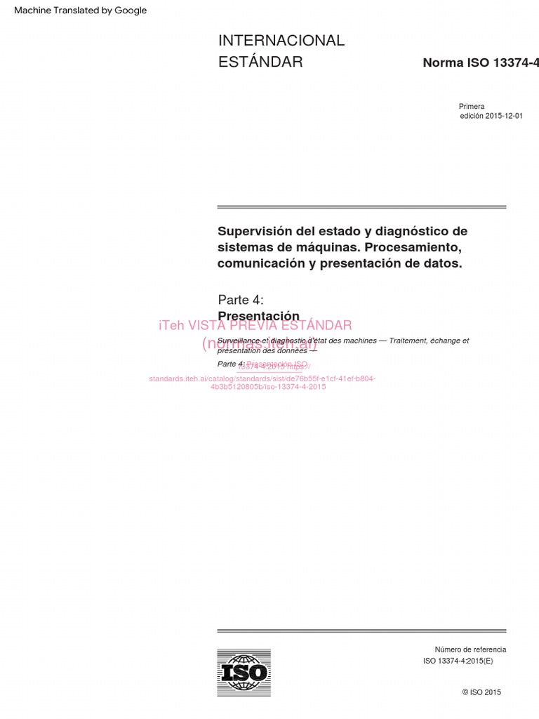 Iso 13374 4 2015 | PDF | Software | Organización internacional para la estandarización