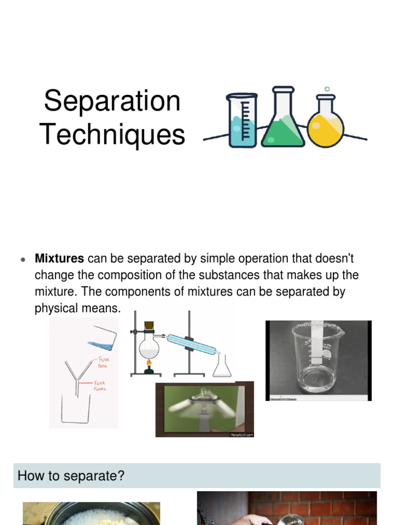 Separation Techniques | PDF | Filtration | Chromatography