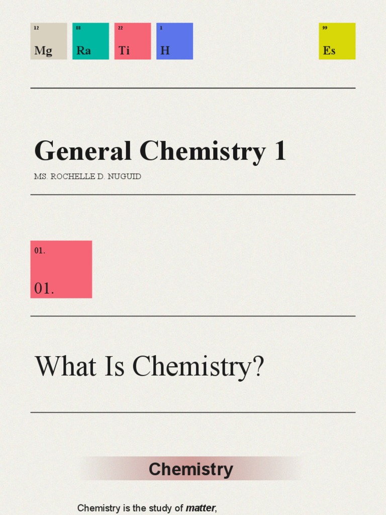Introduction To General Chemistry | PDF