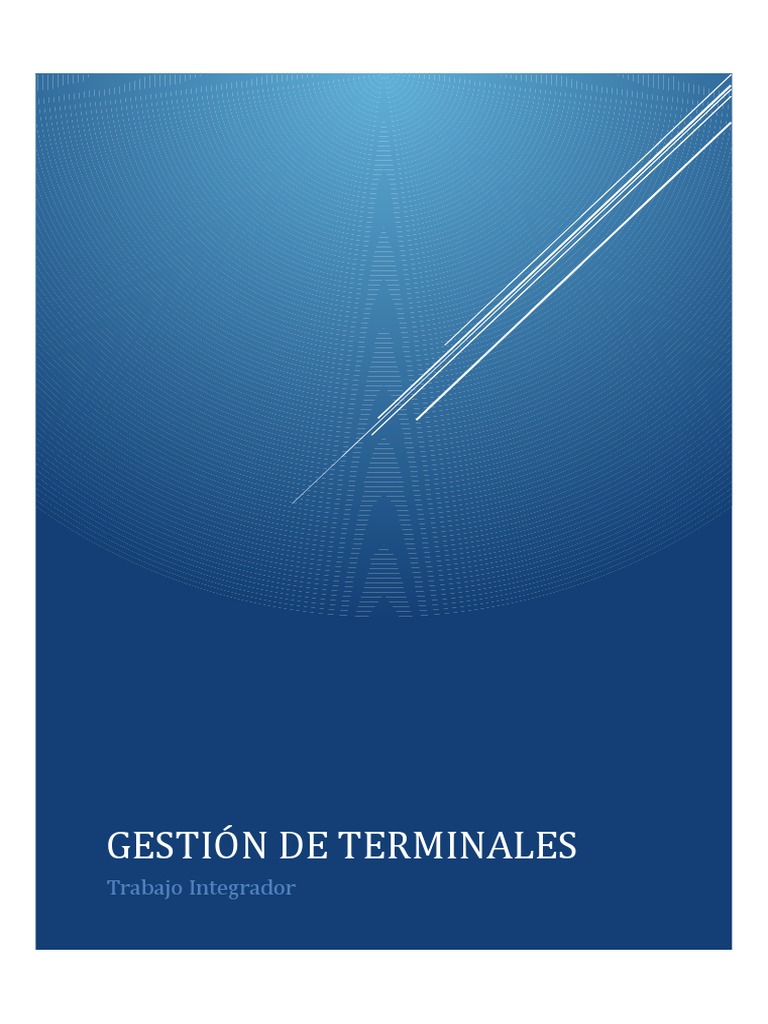 TP Integrador Terminales Completo | PDF | Aeropuerto | Aviación