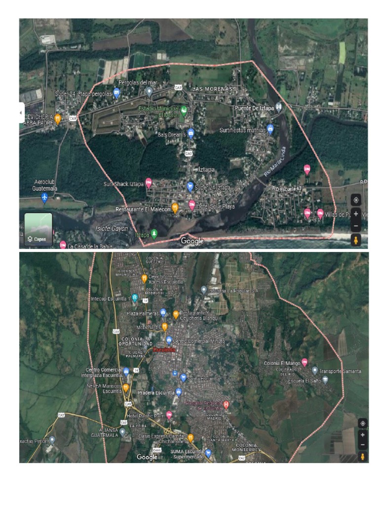 Mapa de Iztapa y Escuintla | PDF