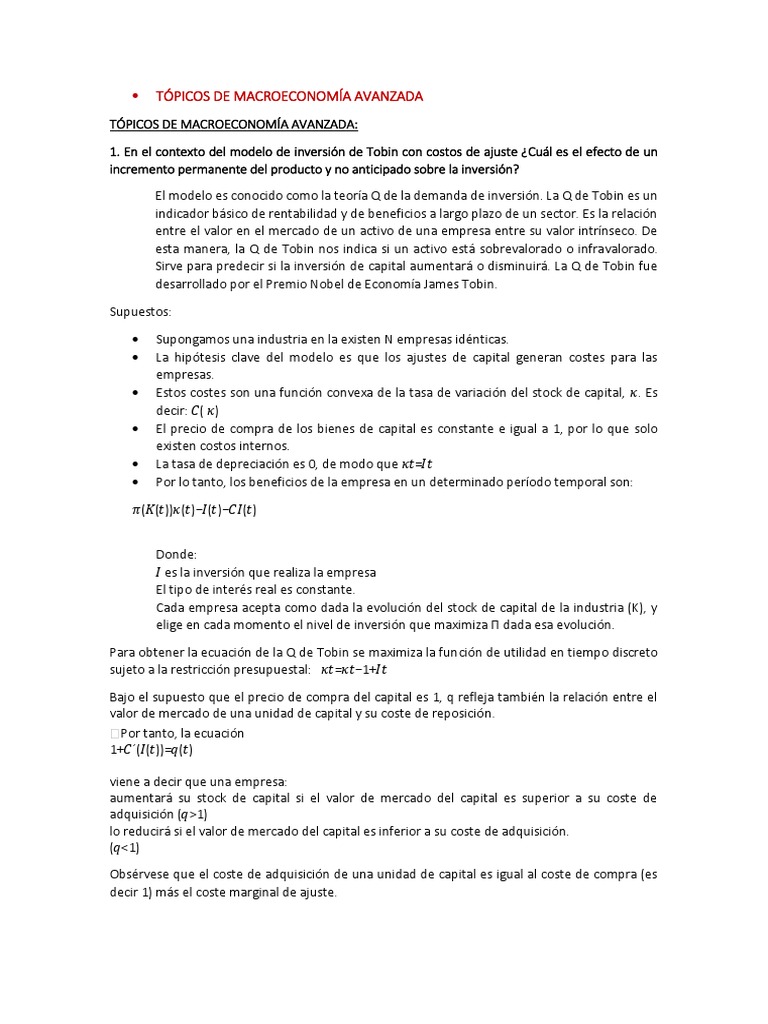 Efectos Económicos de la Inversión | PDF | Inflación | Deuda gubernamental