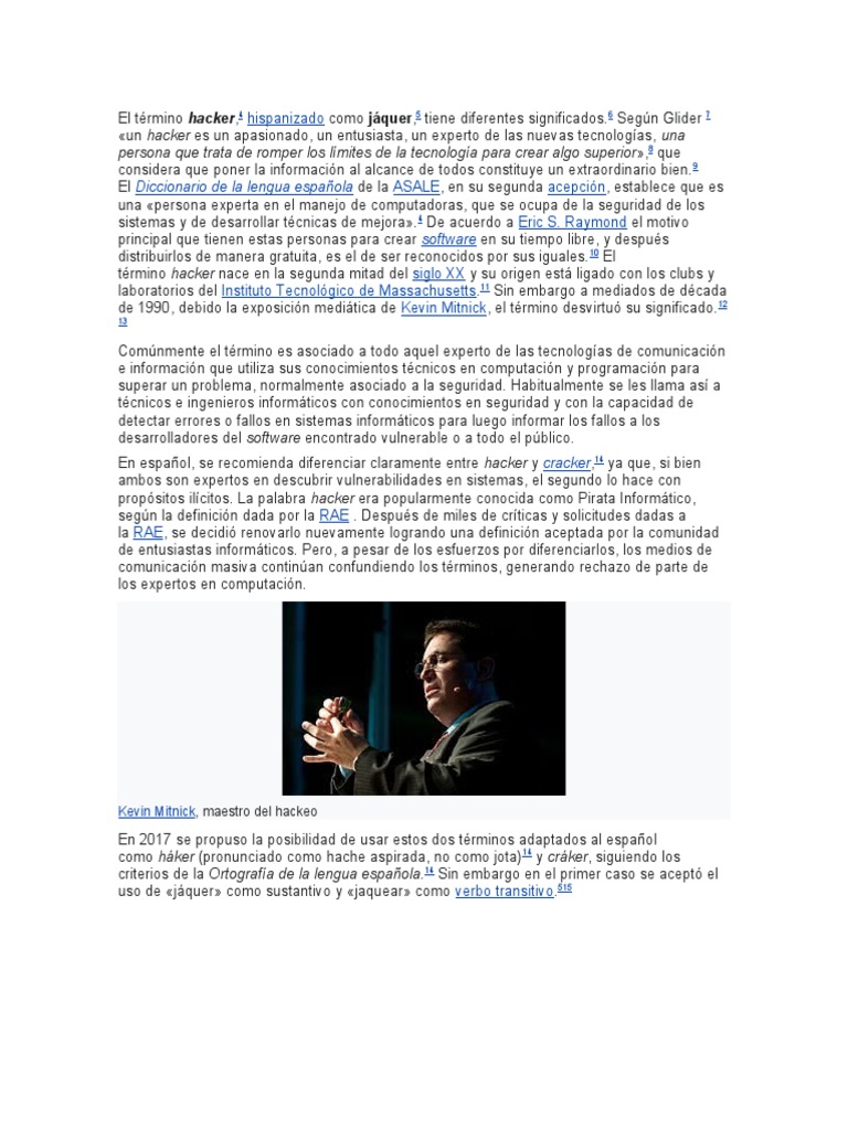 Haker | PDF | Informática | Ciencias de la Computación