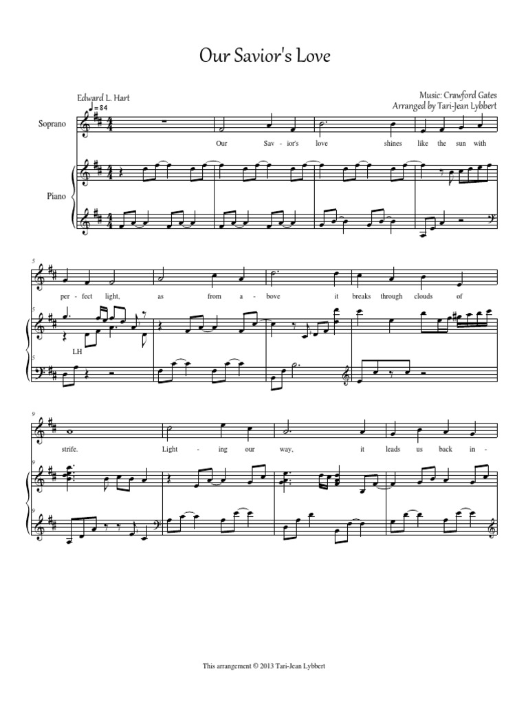 Our Savior S Love - Mus | PDF
