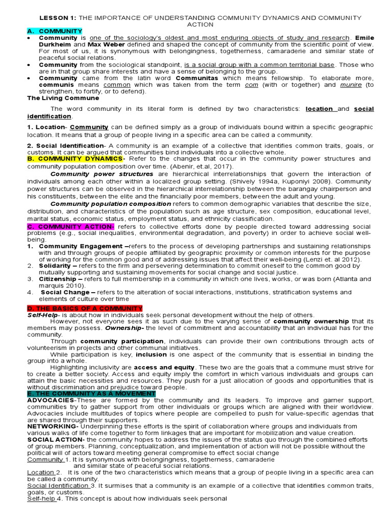 Cesc Reviewer | PDF | Community | Citizenship