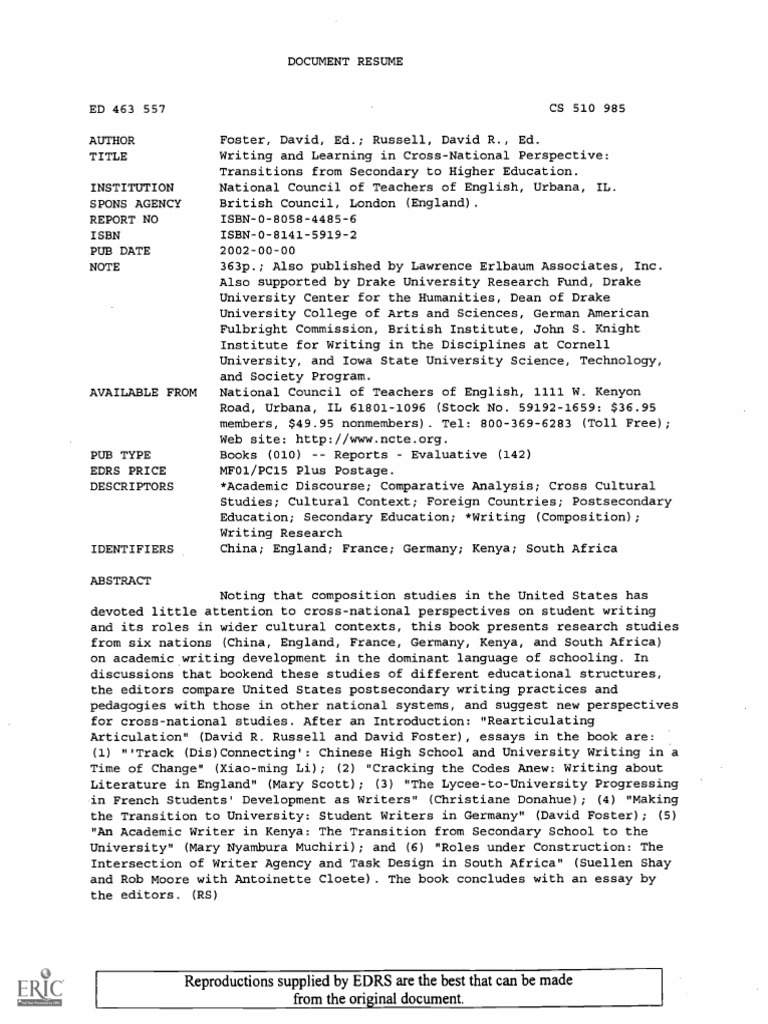 Reproductions Supplied by EDRS Are The Best That Can Be Made | PDF ...