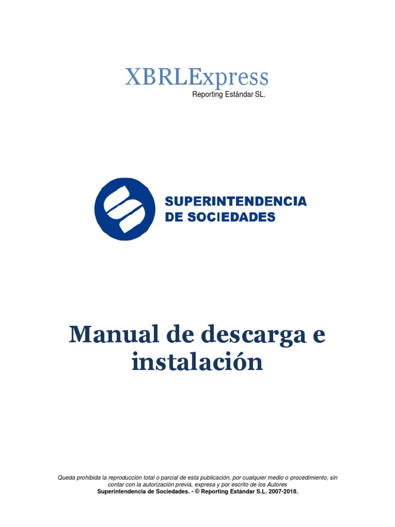 Manual de Descarga e Instalacion XBRL Express 2019 | PDF | Archivo de ...