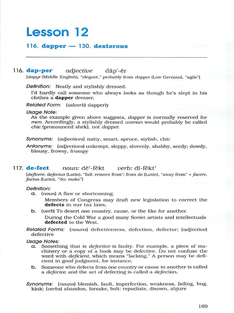 CH 12 Building An Enriched Vocabulary 5e | PDF | Adjective | Verb