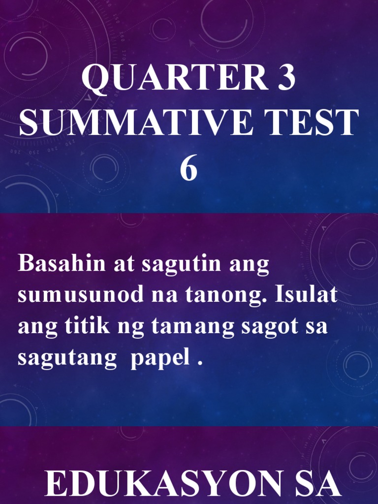 Summative Test 6 Pdf