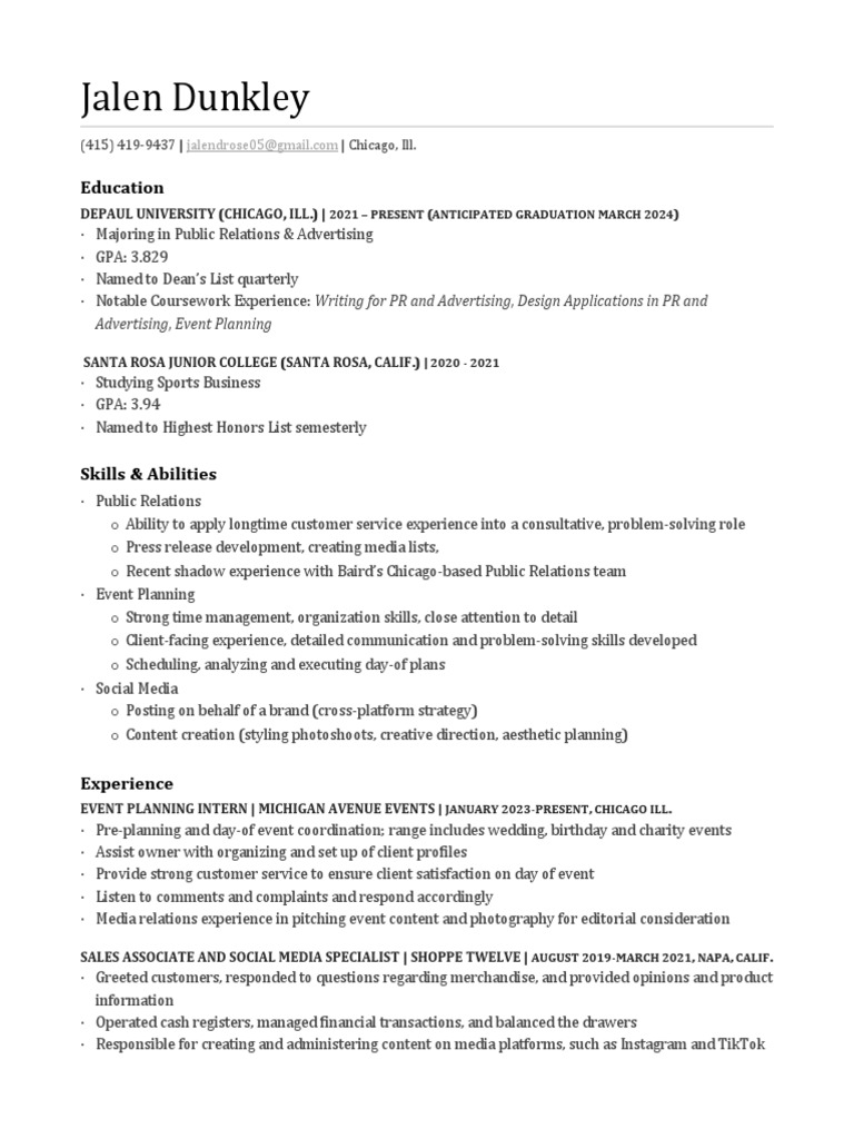 Jdresume2023 Final | PDF | Art