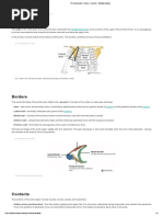 Triangular Space - Borders - Contents - TeachMeAnatomy | PDF