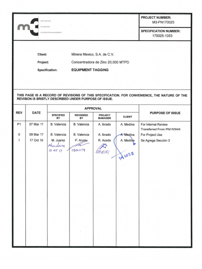 170025-1053 Rev 1.equipment Tagging | PDF | Valve | Specification ...