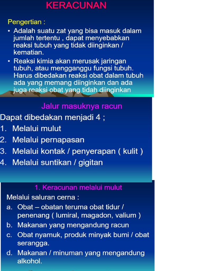 keracunan | PDF