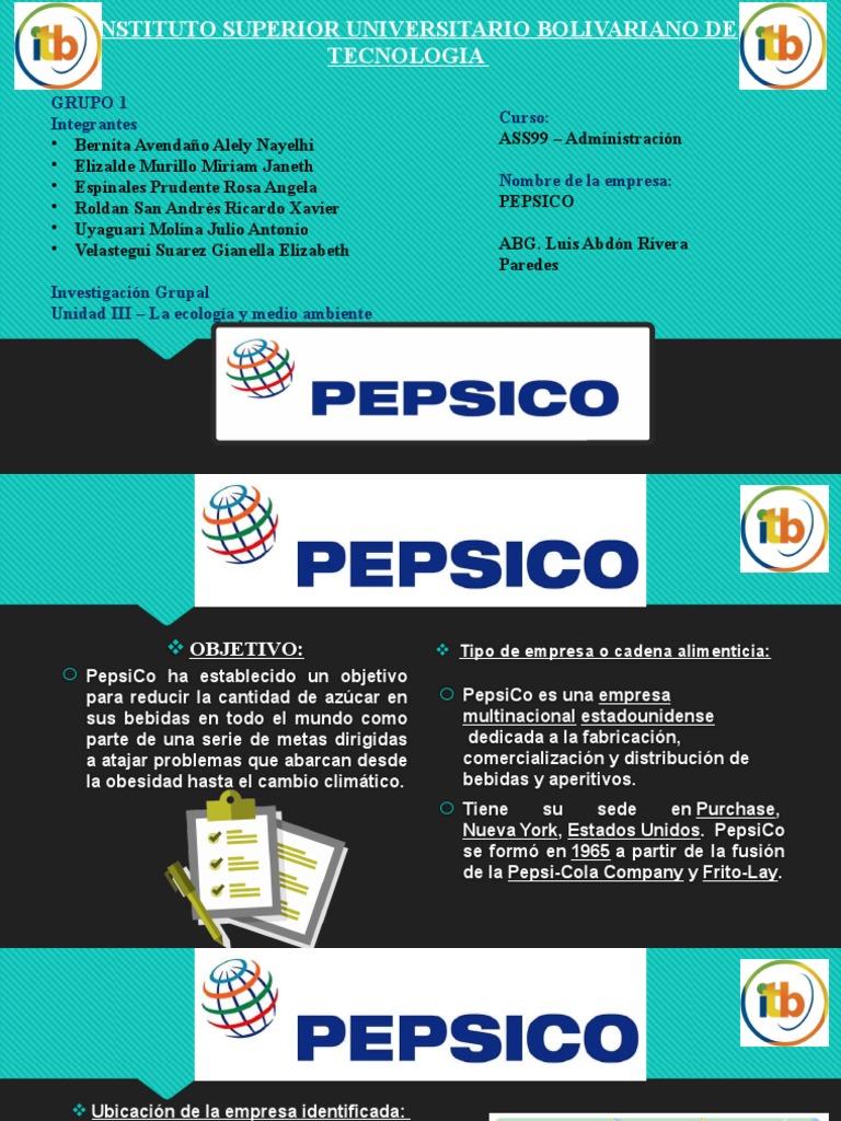 PepsiCo: Compromiso Ambiental en Ecuador | PDF | Pepsi Co | Entorno natural