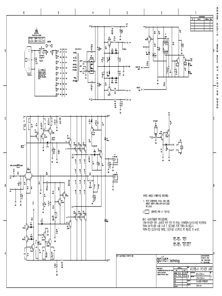400rb-Iv Power Amp Board PN# 206-0240 | PDF | Electrical Engineering ...