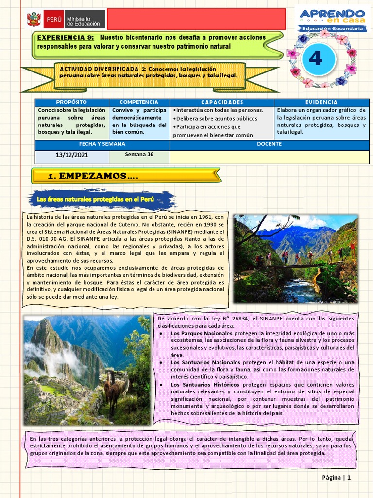 4° DPCC Actv Diversificada 2 Exp9 | PDF | Fauna | Movimiento conservacionista