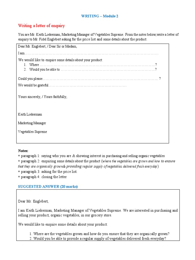 WRITING-Module 2 | PDF