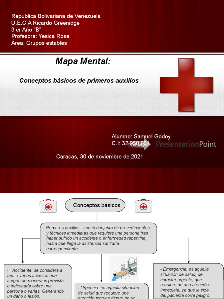 Mapa Mental:: Conceptos Básicos de Primeros Auxilios | PDF | Salud y bienestar | Ciencia y ...