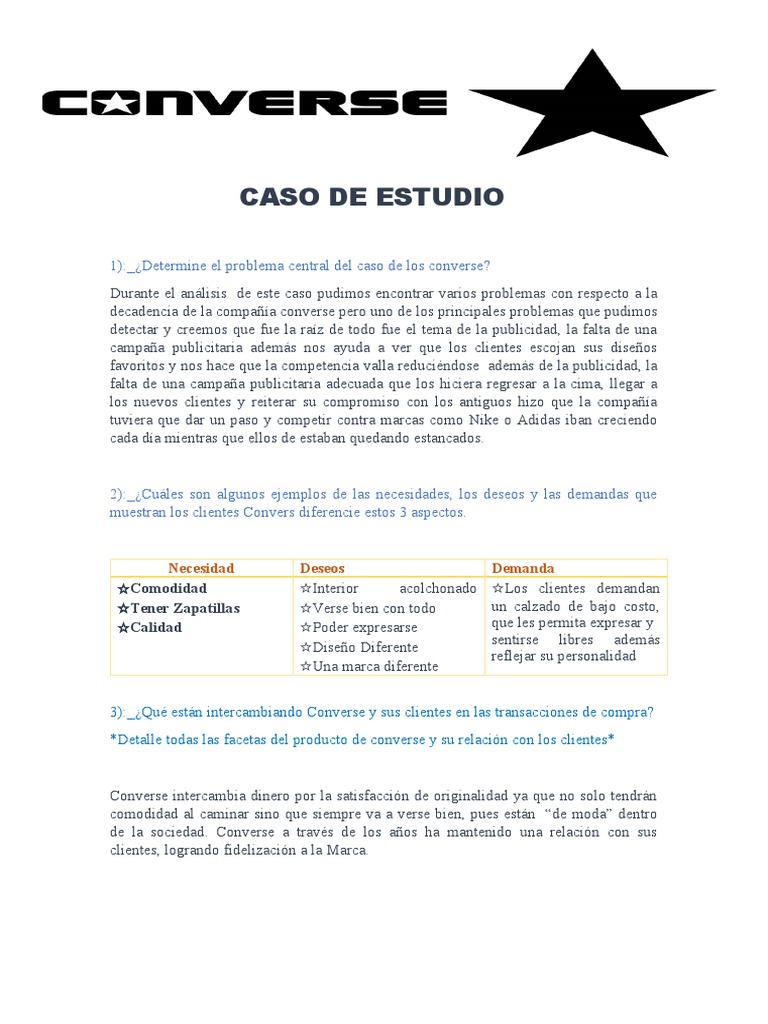 Caso de Estudio Converse | PDF | Publicidad | Marca
