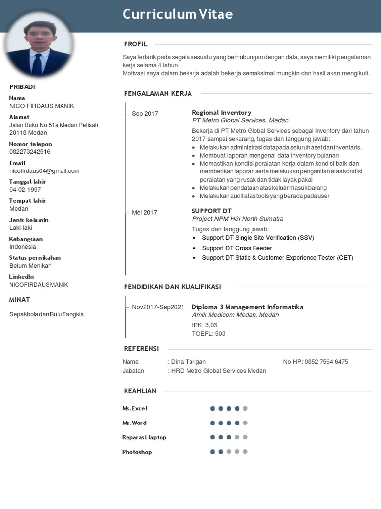CV NICO FIRDAUS MANIK - Surveyor | PDF