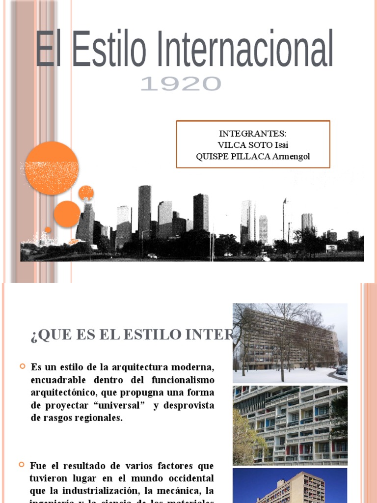 Estilo Internacional 1 | PDF