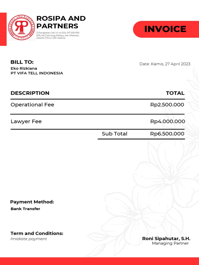 Contoh Invoice | PDF