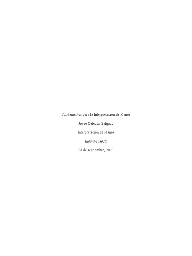 Interpretacion de Planos Control3 | PDF | Dibujo