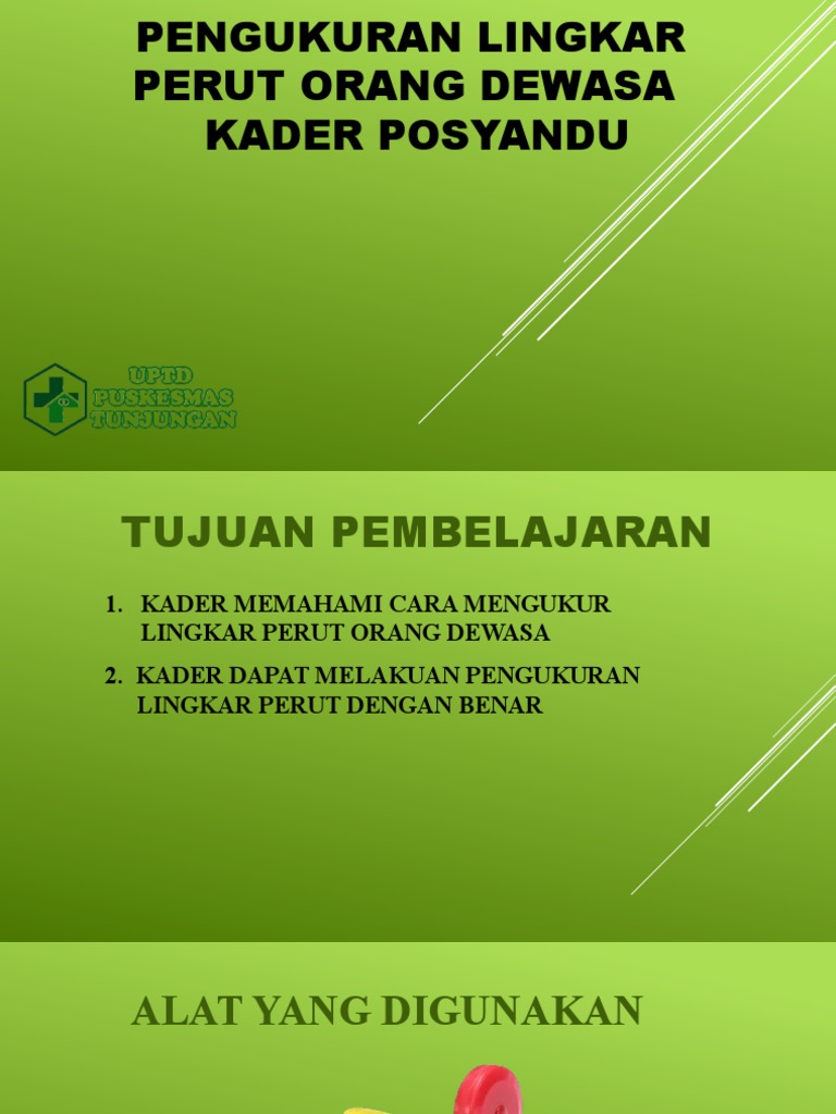 PENGUKURAN LINGKAR PERUT Orang Dewasa | PDF