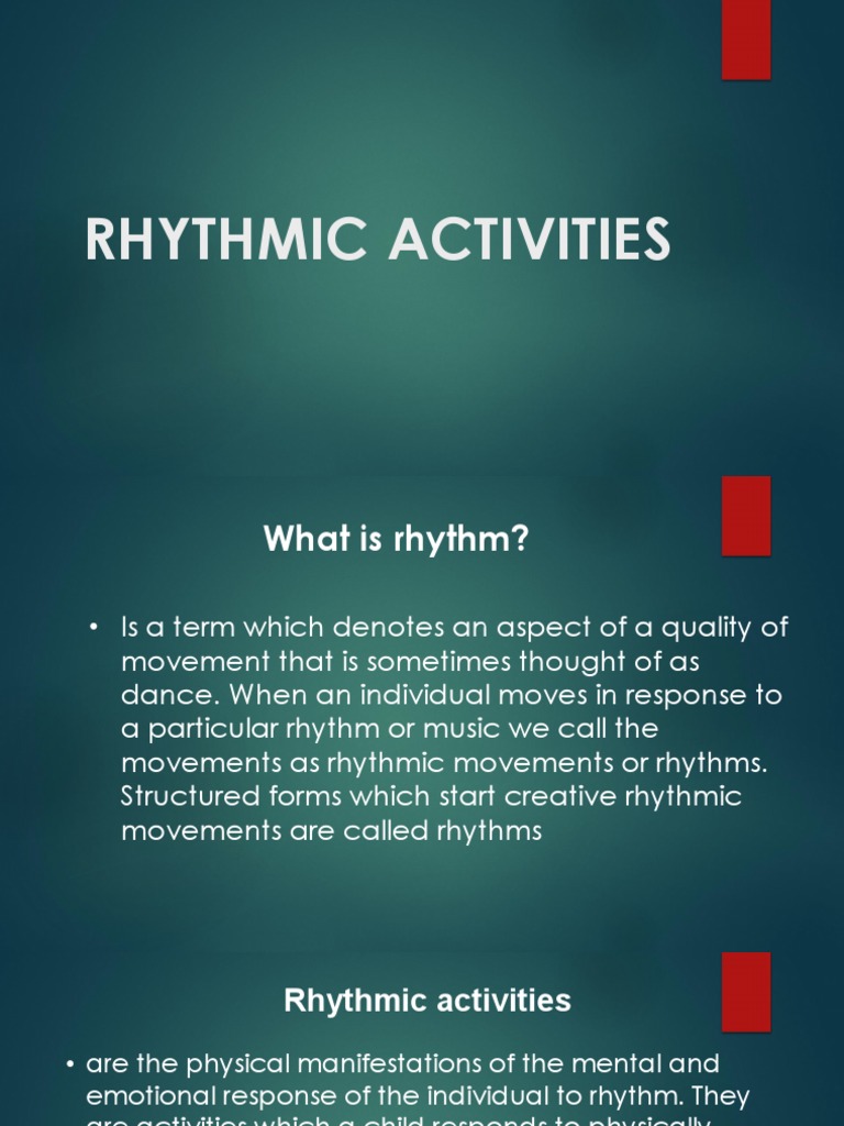 Rhythmic Activities | PDF | Rhythm | Dances